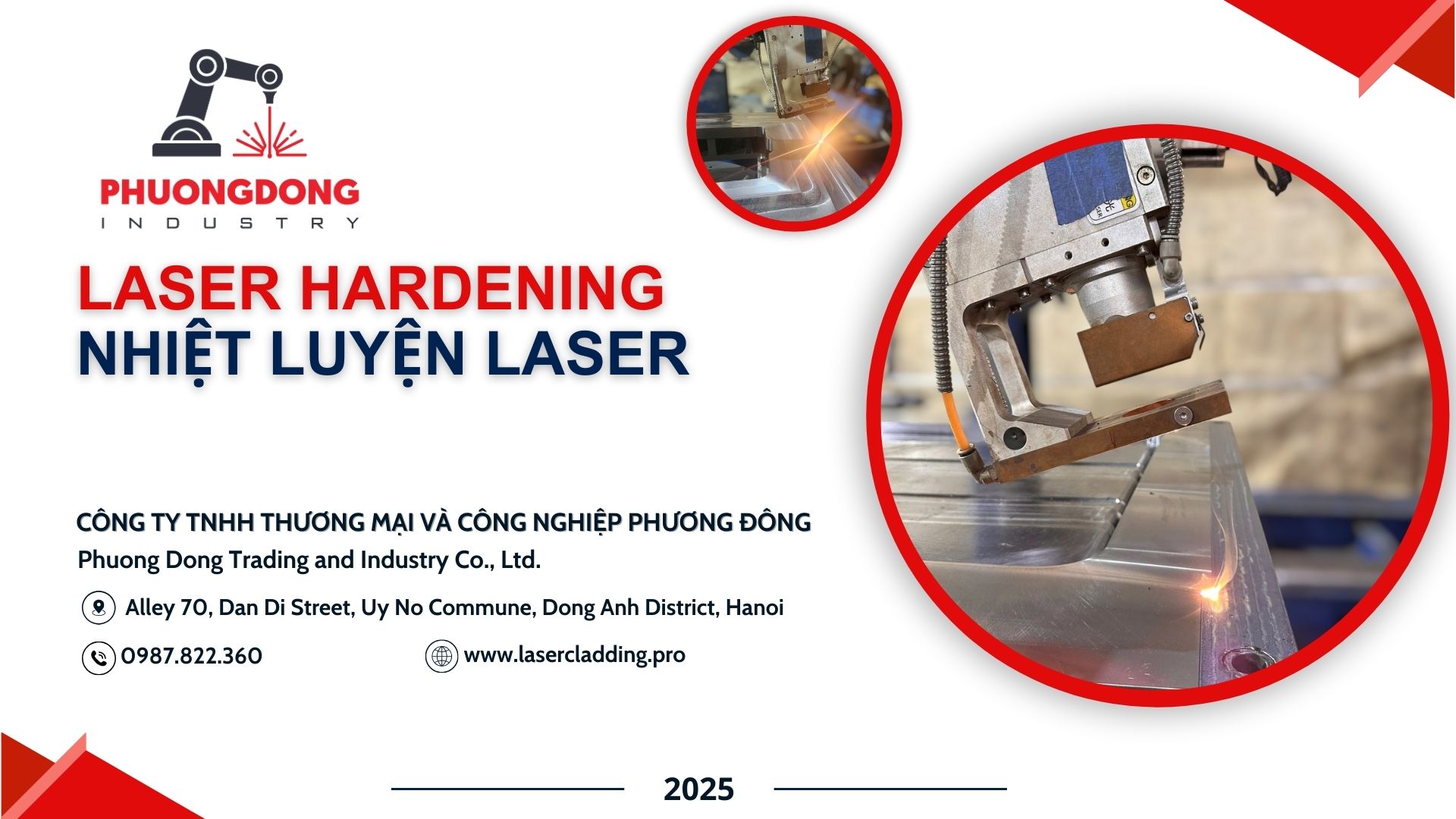 Nhiệt luyện bằng Laser – Tổng quan công nghệ & Tài liệu kỹ thuật - Phun phủ Laser Cladding