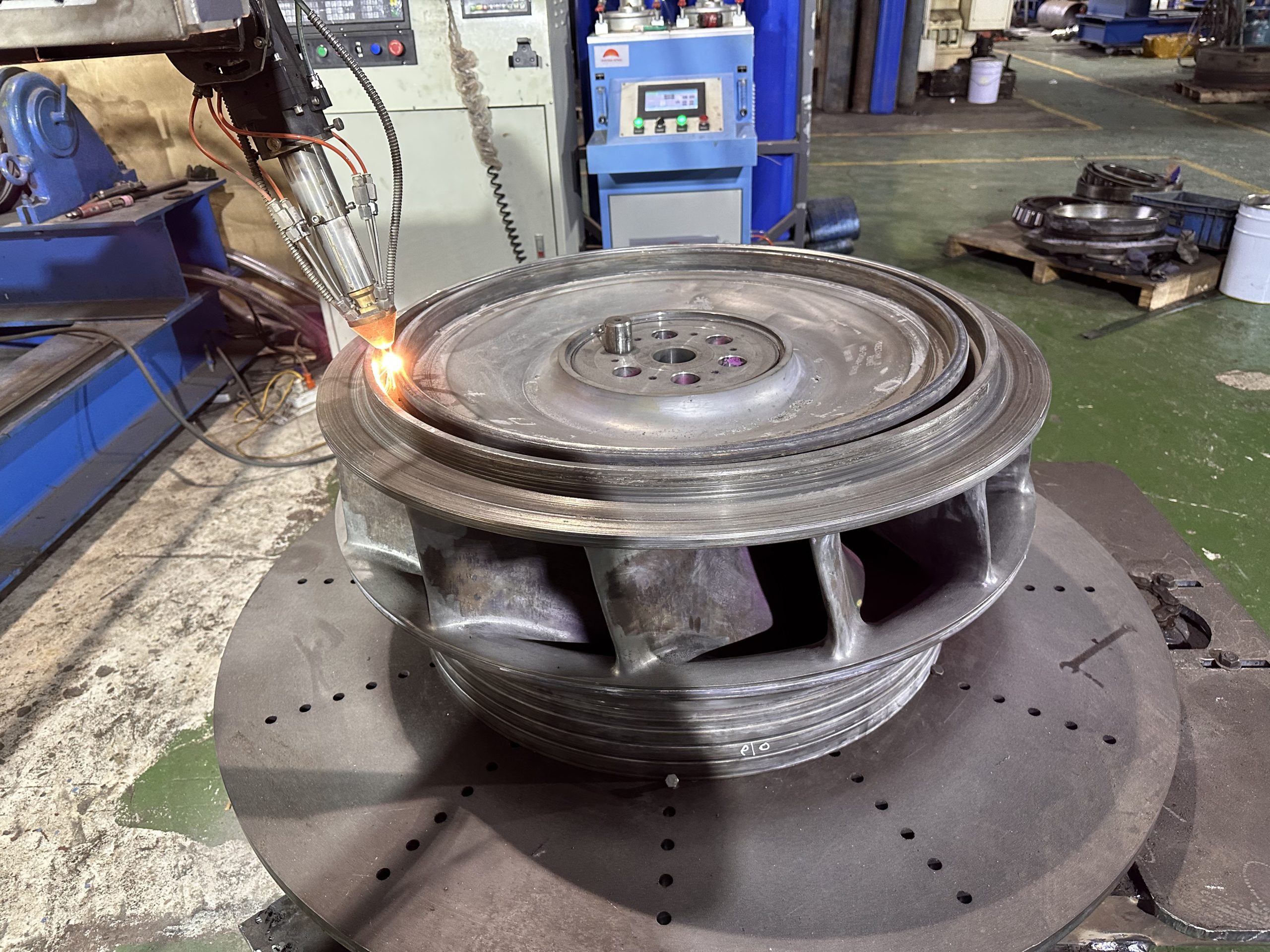 Phục hồi tuabin francis 4MW bằng Laser cladding - Phun phủ Laser Cladding