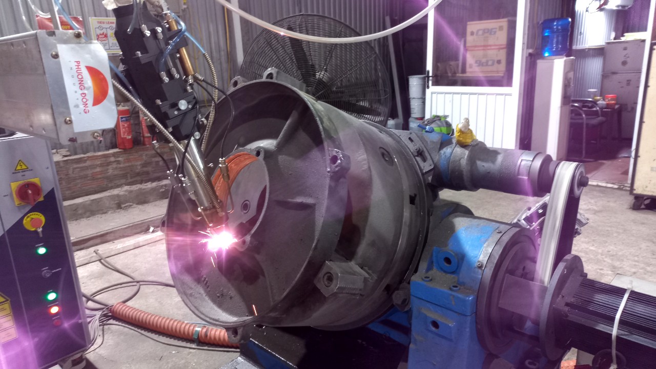 Phục hồi, sửa chữa vỏ hộp số, động cơ bằng Laser cladding - Phun phủ Laser Cladding